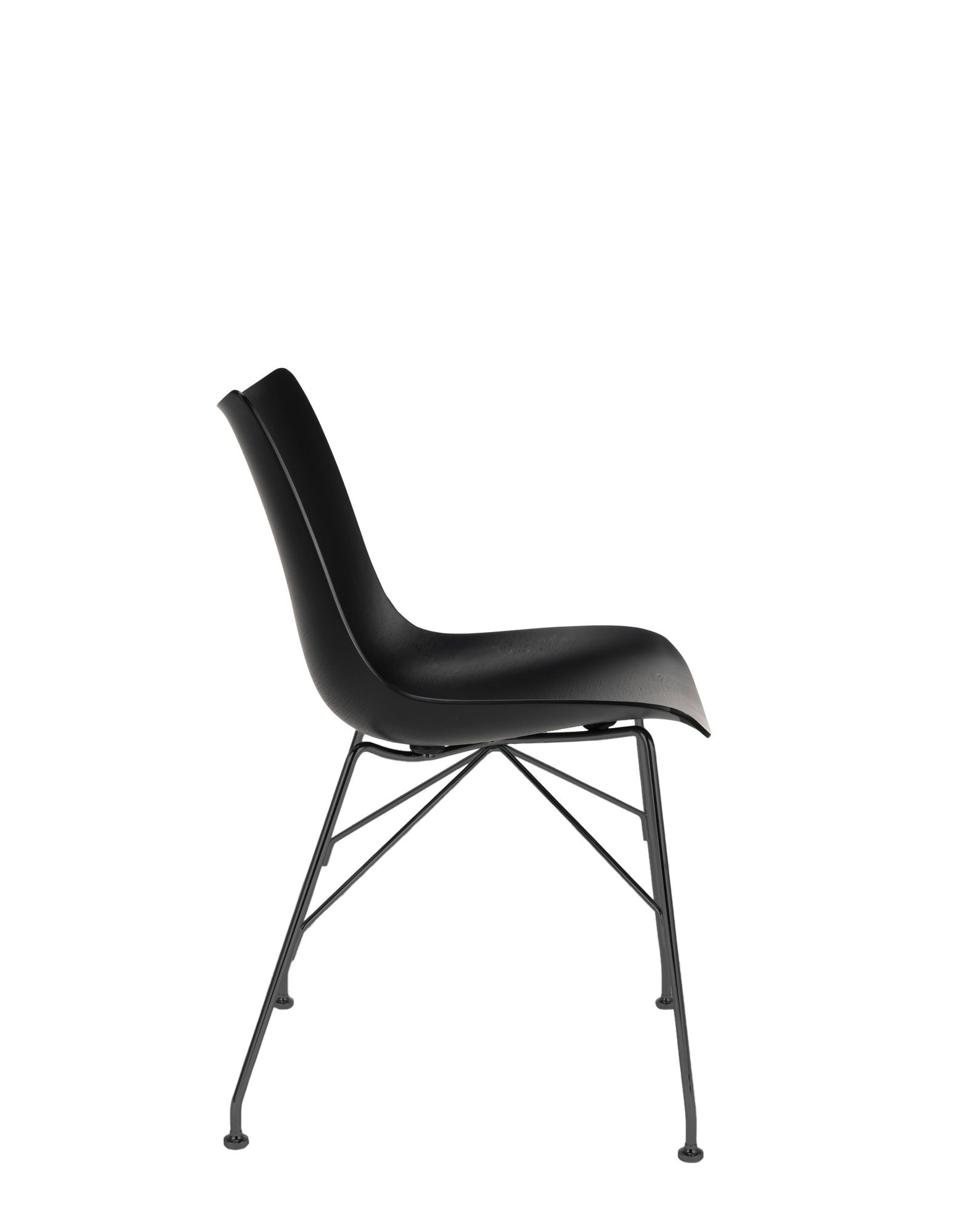 Kartell Chairs P/WOOD BLACK WOOD/BLACK | Kartell